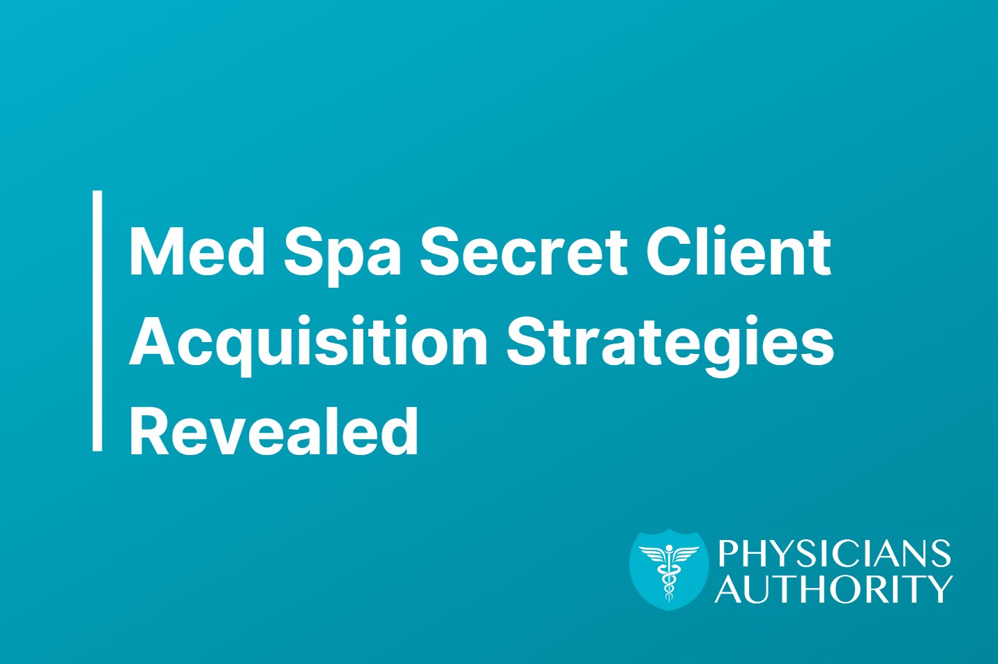 Medical Spa Client Acquisition Guide